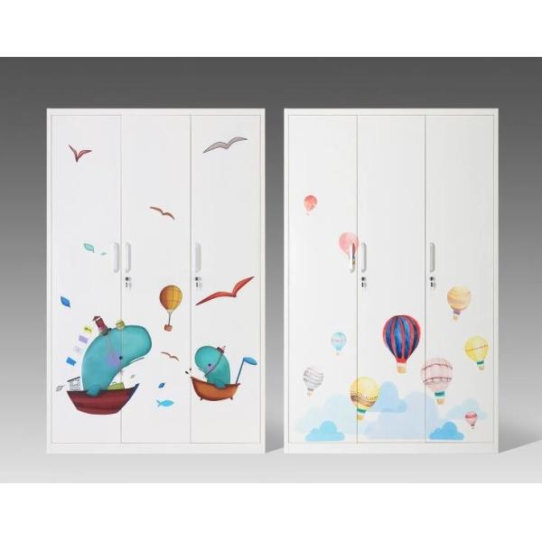 Quality KEDA HS Code 9403100000 Metal Wardrobe Cabinet for sale