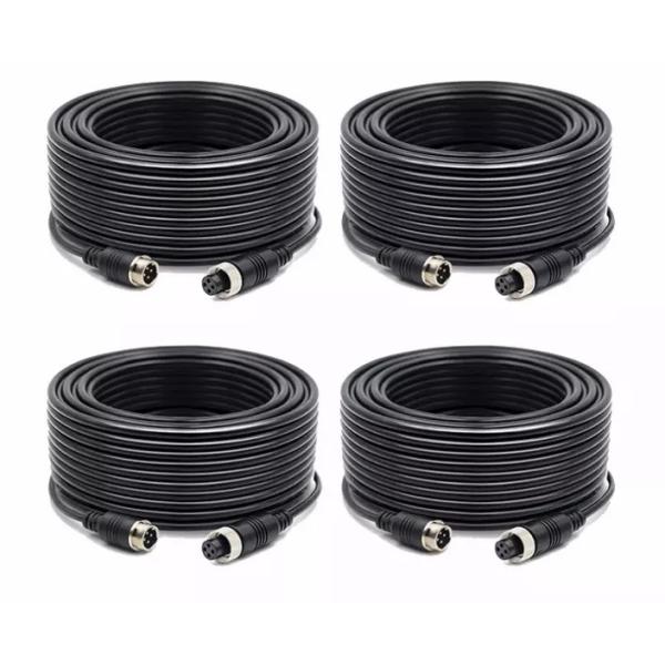 Quality 15m 4 Pin Din Cable Aviation Connector Backup Camera Cable for sale