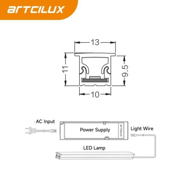 Quality Indoor Lighting Solution T3-T8 Aluminium Profile LED Light for Kitchen and for sale