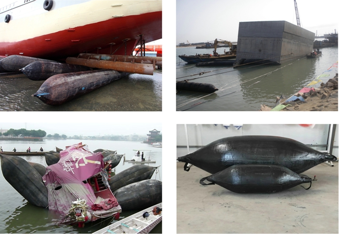 ship launching air bag