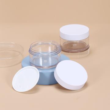 Quality PET Plastic Material Travel Cream Jars 200 Milliliters Capacity for sale