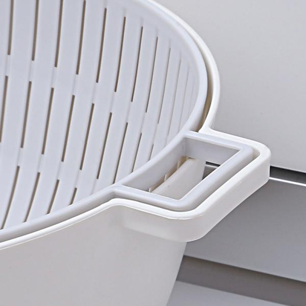 Quality Drain Bowl Plastic Kitchen Sink Strainer Basket With Handle Base for sale
