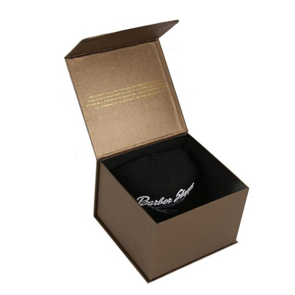 Quality Magnetic Closure Square Baseball Cap Shipping Box Hard Cardboard Lightweight for sale