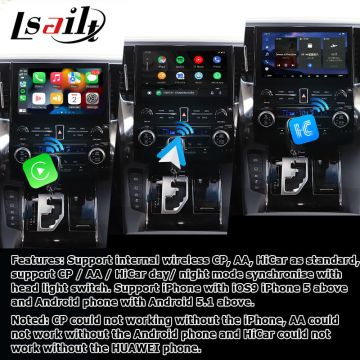 Quality Toyota Alphard Vellfire AH30 series Android Carplay interface box Qualcomm 6125 for sale
