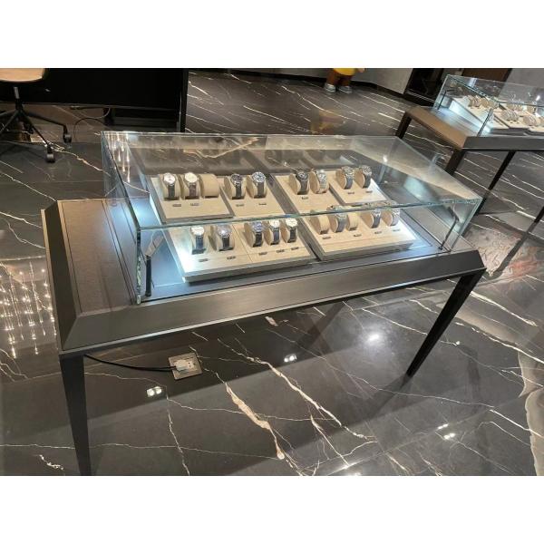 Quality Versatile Luxury Jewelry Counter Showcase Countertop Display Case Anti Rust for sale