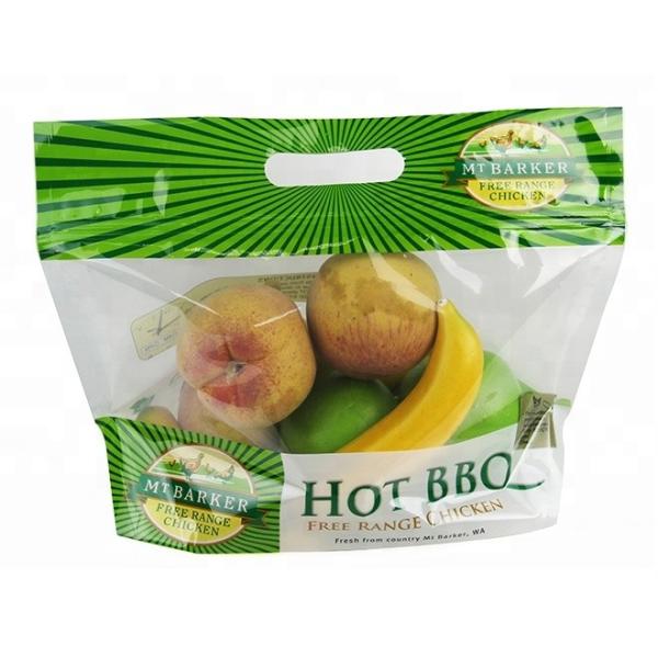Quality BOPP / CPP Fresh Plastic Vegetable Packaging Bag With Vent Holes for sale