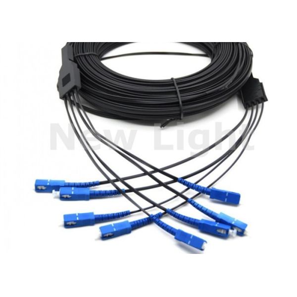 Quality 100M Length G657A 4 Core SC Fiber Optic Cable Singlemode Duplex for High-Speed for sale