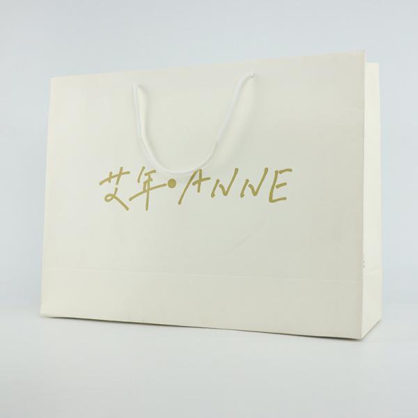 Quality Boutique Carrier Custom Logo Paper Bag Shopping Packaging Foldable Reusable for sale