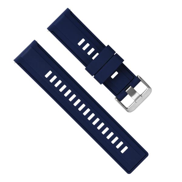 Quality Luxury Replacement 22mm Silicone Rubber Watch Strap Bands ROHS Certificate for sale