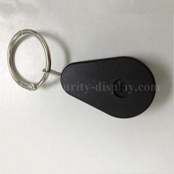 Quality Drop-shaped Plastic Retractable Anti-theft Pull Box with Key Ring for sale