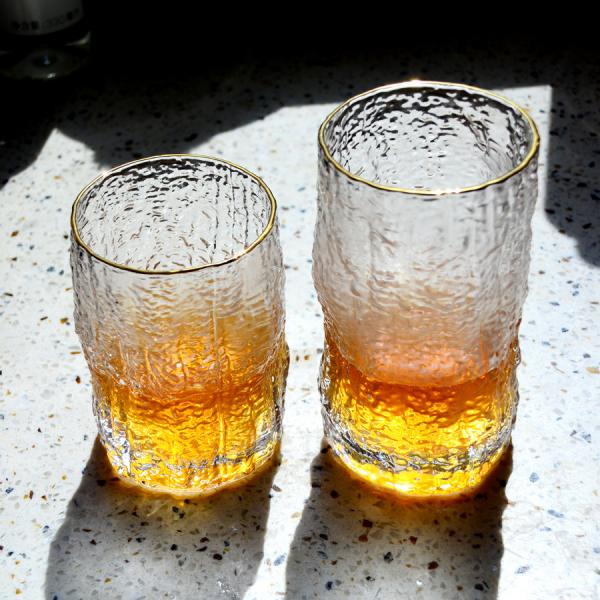 Quality Creative Embossed Stump Whiskey Glasses , Engraved Whiskey Glasses for sale