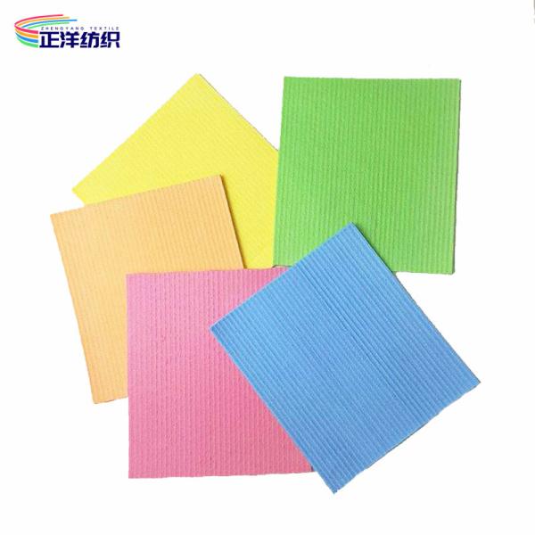 Quality 500gsm Absorbent Disposable Dish Cloths 20X18CM Swedish Cellulose Sponges for sale