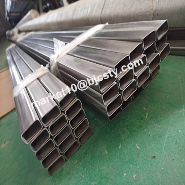 Quality Precision Titanium Rectangular Pipes Gr5 20mmx40mm 30mmx50mm for Aircraft for sale
