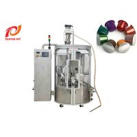 Quality Fully Automatic Aluminum Foil Nespresso Coffee Capsule Filling Sealing Machine for sale