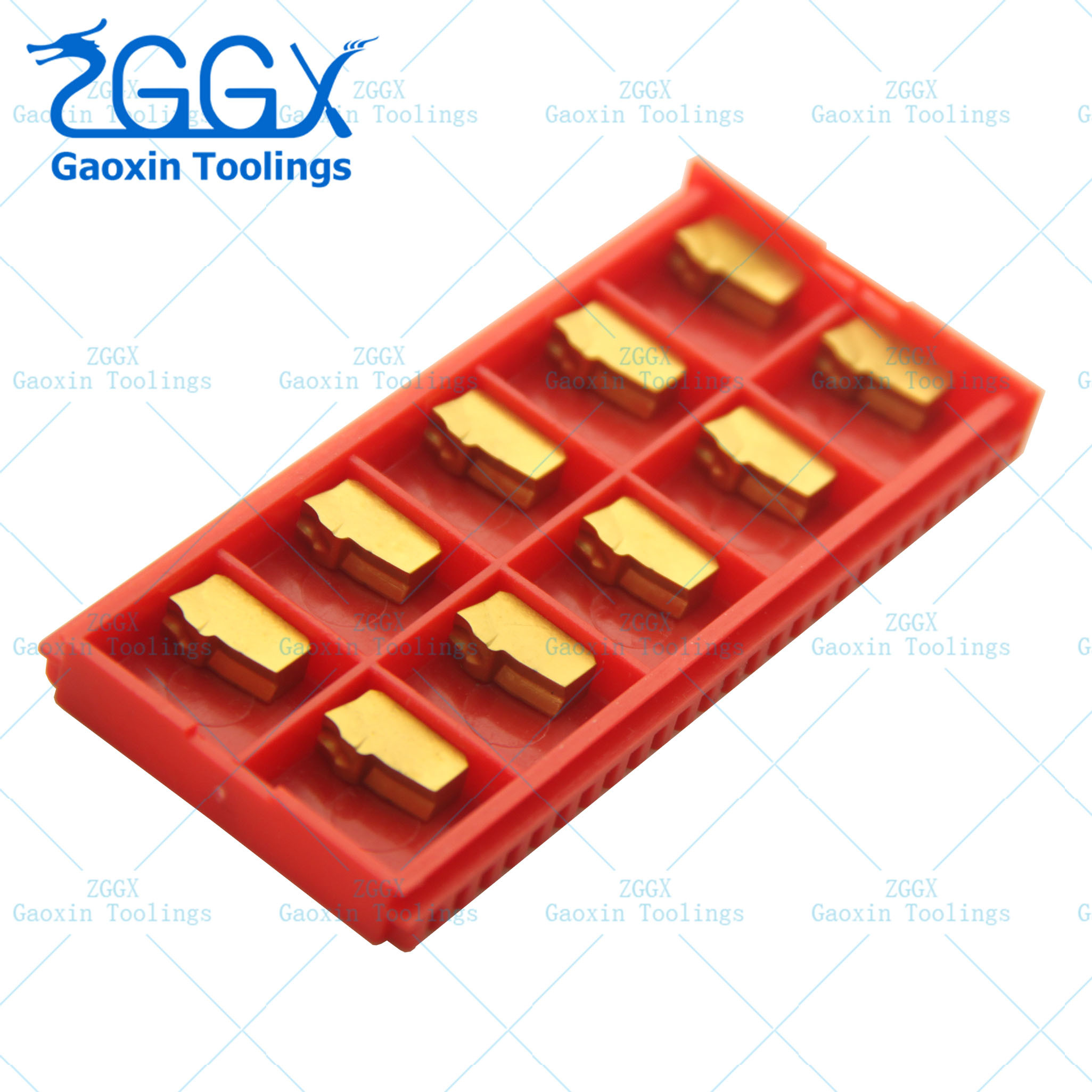 Quality CVD Coating Parting And Grooving Inserts Golden For CNC Machine Cutting Off for sale
