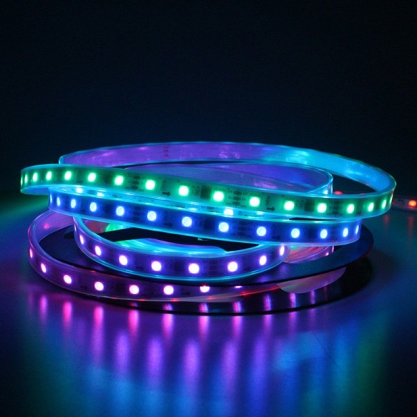 Quality RGB Flexible LED Strip Light WS2812B 5050SMD Individual Addressable 16.4FT 60Pixels/M 300Pixels LED Pixel Strip for sale