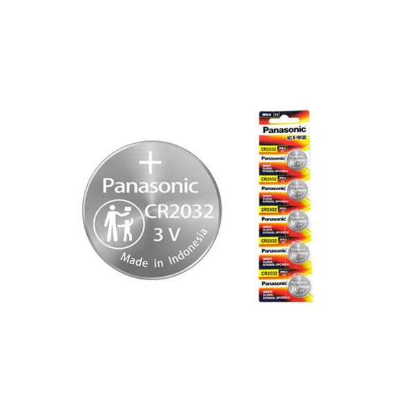 Quality Car Key Battery Panasonic CR2032 3V 225mAh Button Cells for Vehicle Keys for sale