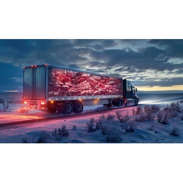 Quality Diesel Fuel Type Refrigerator Box Semi Trailer 30T Load Capacity for sale