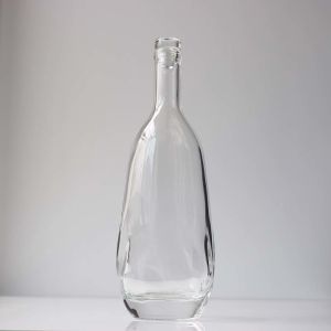 Quality Decal Painting Empty Brandy Bottle 1750ml 3000ML Plastic Cap Screwing Cap for sale