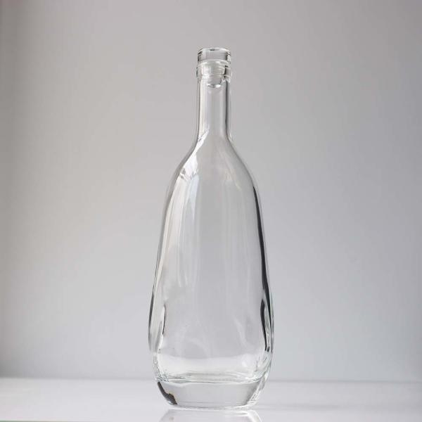 Quality Decal Painting Empty Brandy Bottle 1750ml 3000ML Plastic Cap Screwing Cap for sale