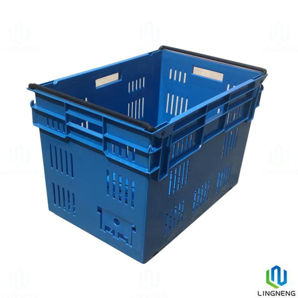 Quality 80L Stackable Ventilated Plastic Crates For Fruits And Vegetable Lightweight for sale