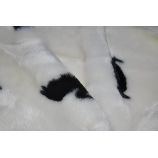 Quality Flannel Fleece Fabric Cotton Polyester 150cm Patterned 565gsm for sale