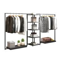 Quality Stainless Steel Cloth Display Stand For Shop Decorative Boutique Pipe Clothing for sale