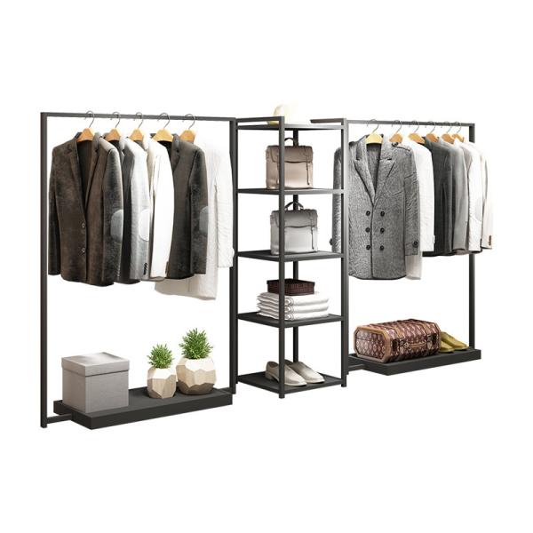 Quality Stainless Steel Cloth Display Stand For Shop Decorative Boutique Pipe Clothing Rack for sale