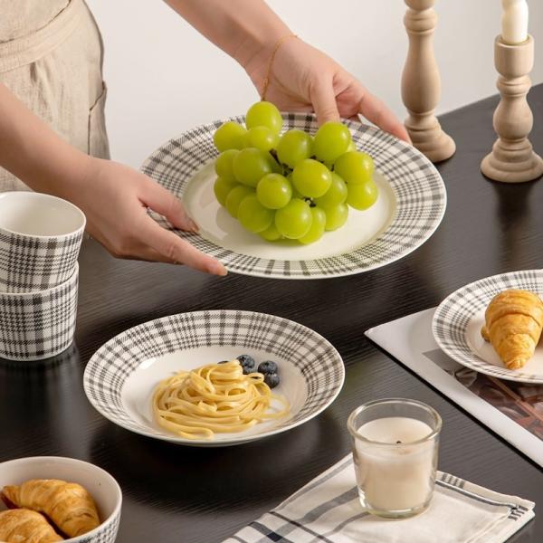 Quality Sustainable Fabric Pattern Dinnerware Set In Modern Nordic Style For Luxury for sale