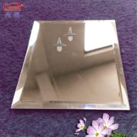 Quality 80Cm Round Frameless Bathroom Two-Way Square Adhesive Wall Mirror For Modern for sale
