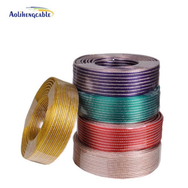Quality 20 AWG OFC CCA Speaker Cable With PVC Sheath Support Customization for sale
