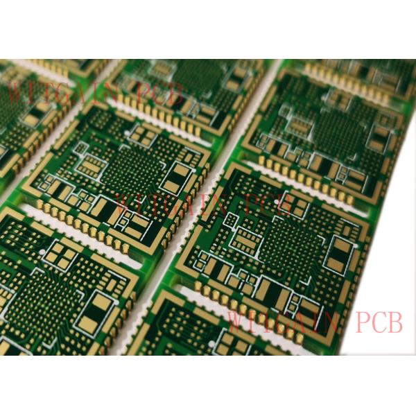 Quality Rigid 4 Layer PCB Half Hole Finished Thickness 0.8MM Green Solder Mask for sale