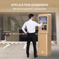 Quality Outdoor Parking Lot Payment Kiosk With 21.5 Inch HD Touch Screen Camera Bank for sale