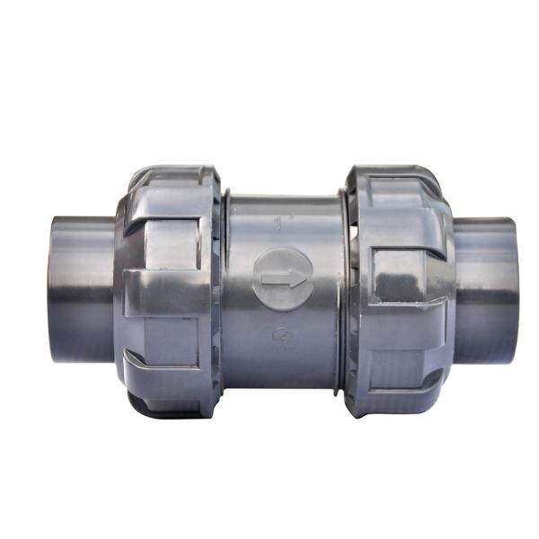 Quality 4" PVC Non Return Swing Check Valve STANDARD Length and PP Ball for Sump Pump for sale
