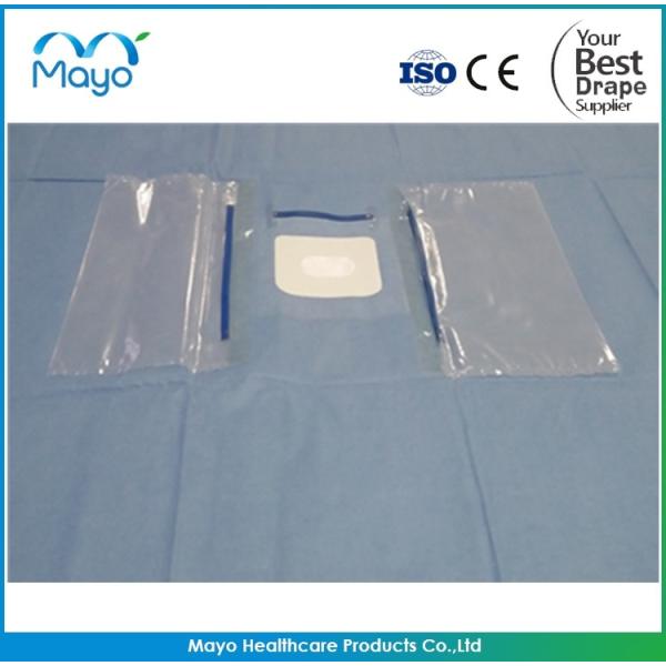 Quality Sterile Disposable Ophthalmic Drape Surgical Eye Drapes with Fluid Collection for sale