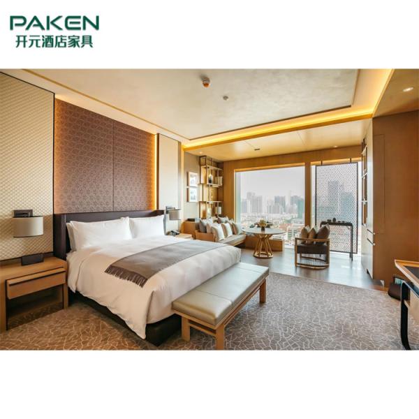 Quality Hotel High Glossy Finish Queen Size Bedroom Suites for sale