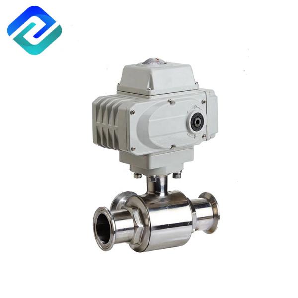 Quality Sanitary three way SS Tri clamp Casting Ball Valve for sale