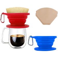 Quality Eco-Friendly Fold Reusable Pour Over Dripper Silicone Folding Coffee Filter for sale