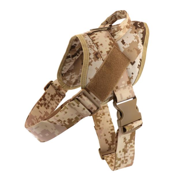 Quality Black Personalized Tactical Dog Harness 90cm 1000D Nylon for sale