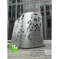 Quality Architectural Metal Sheet Aluminum Sliver Gray Color 3mm Thickness 3D Design for sale