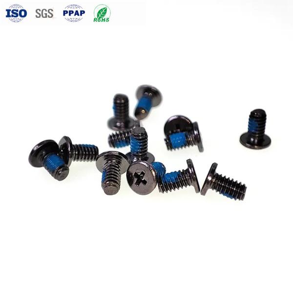 Quality M1.6 Carbon Steel Black Zinc Micro Screws 2mm-50mm Flat Head for sale