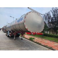 China 40cbm Used Stainless Steel Tanker Trailers Food Tank Semi Trailer factory
