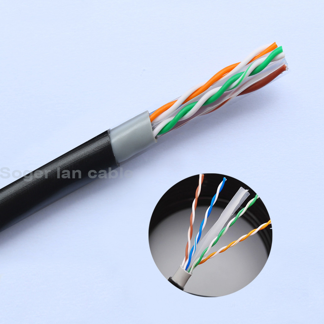 Cat6 UTP Ethernet Lan Cable Double Jacket PE PVC Moisture Proof from ...