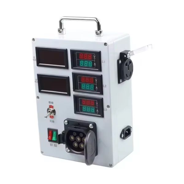 Quality Energy EV Charger Tester 380VAC GB/T Tester 220-380V 32A Portable Charging Station for sale