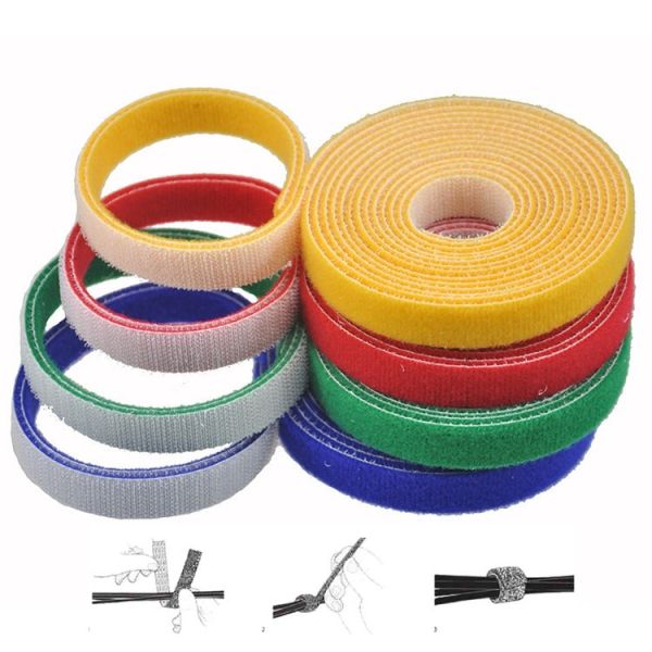 Quality Grade A Back To Back Hook And Loop Tape For Sewing Waterproof  Tape Random Color for sale