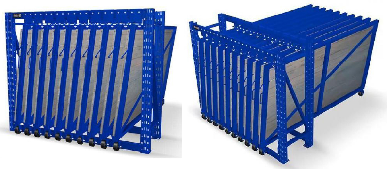 Material Rack System Made From The Third Generation Lean Pipe Aluminum Alloy Tube  Assemble Cart  Hand Trolley