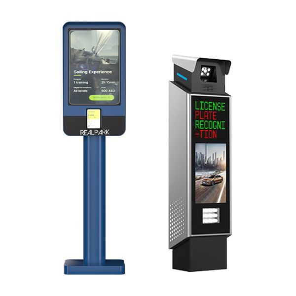 Quality QuickExit LPR Parking Payment Kiosk 21.5 Inch LCD Parking Kiosk Machine for sale