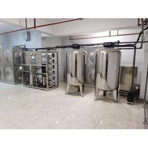 Quality 10TPH 19kW-380-415V 2xSS304 Tanks Brackish Water Reverse Osmosis Water Plant for sale