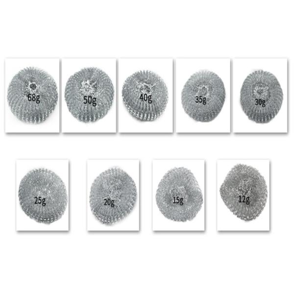 Quality 20g Galvanized Steel Wire Ball Cleaning , Mesh Scourer Cleaning Ball for sale