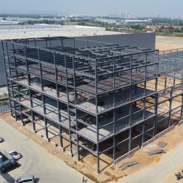 Quality Multi storey steel frame construction / Multi Layer Steel Warehouse Construction for sale